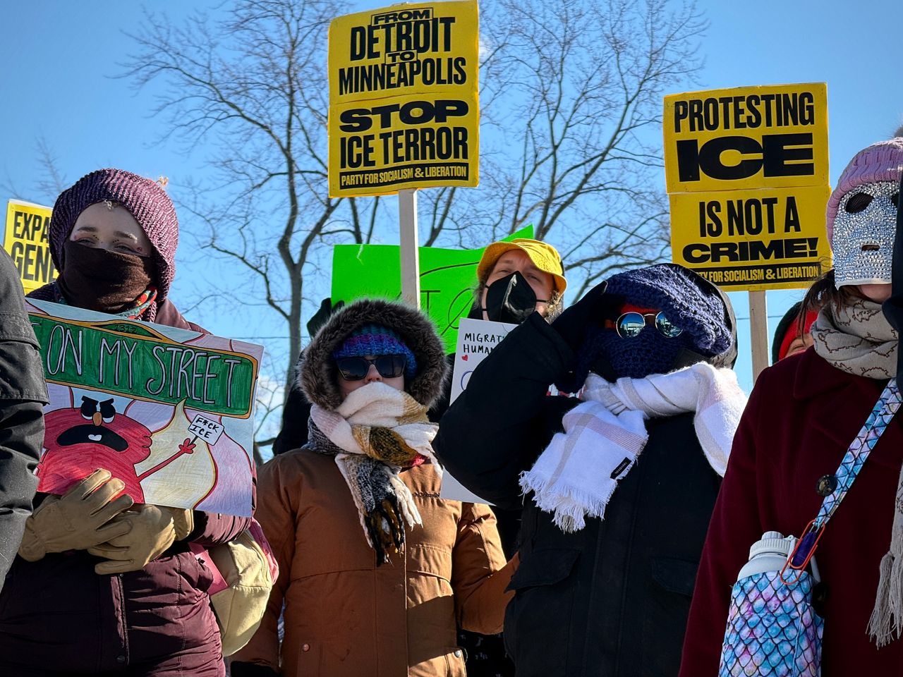Detroit protests ICE as Michigan joins privacy data fight