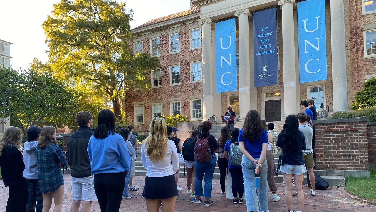 UNC Chapel Hill student gun violence rally
