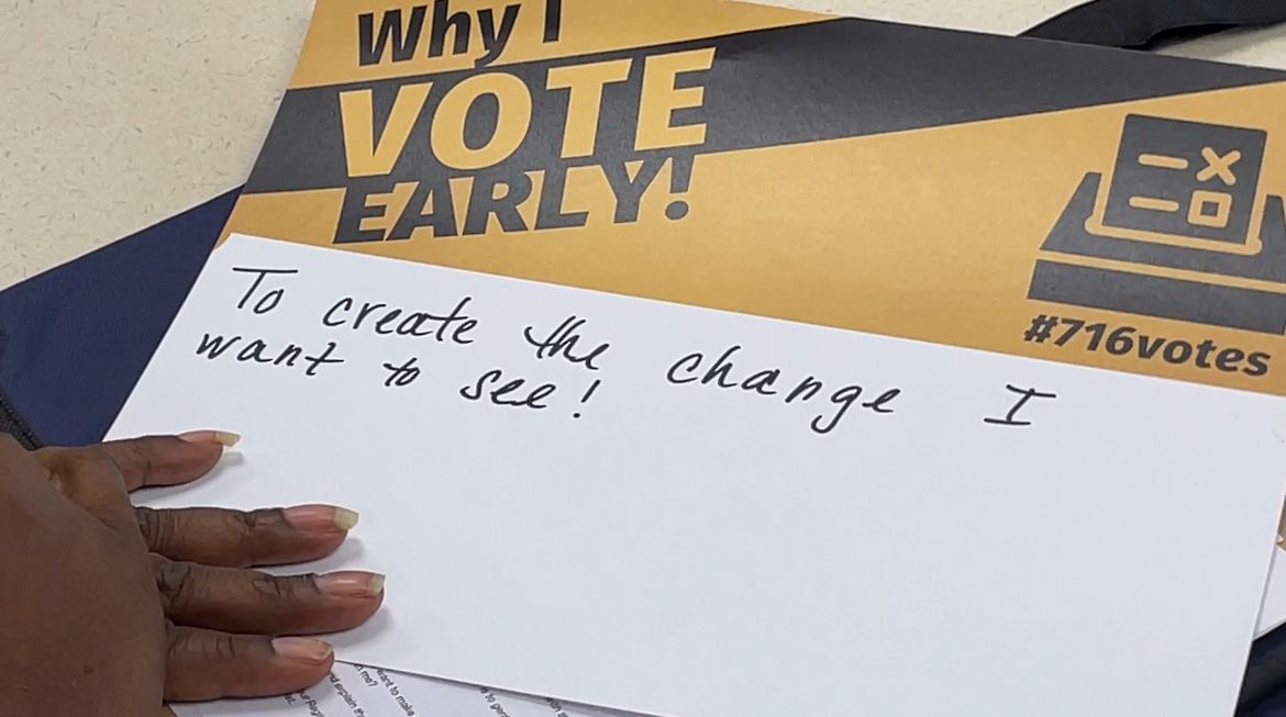 Volunteers help get people out to vote in Buffalo