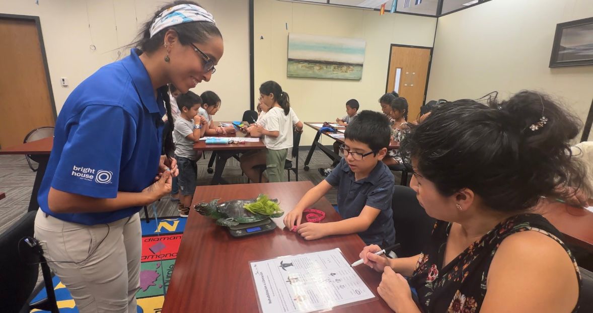 Turtle conservation being taught in Spanish