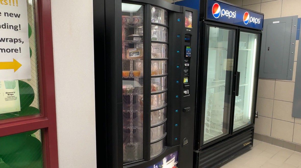 Fresh food option vending machines hit NY college campuses