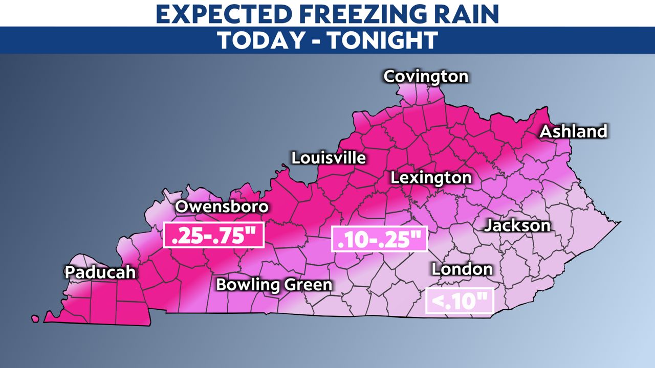 Ice storm likely to impact Kentucky this week