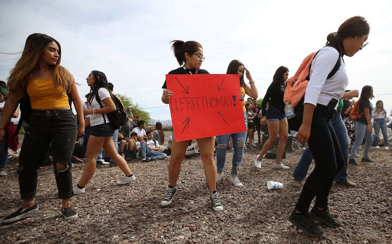 Students protest as high school senior faces deportation