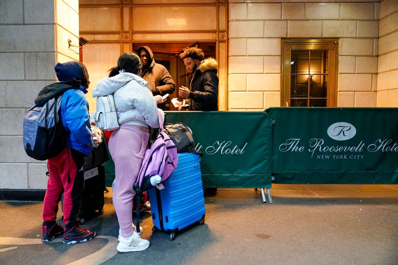 Migrant families begin leaving NYC hotels as first eviction notices kick in