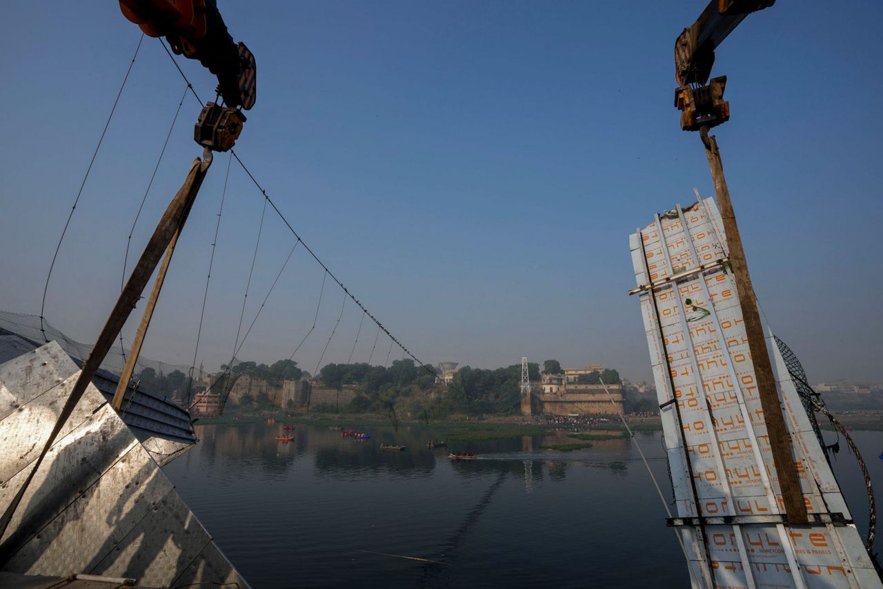 A look at suspension bridge that collapsed in India