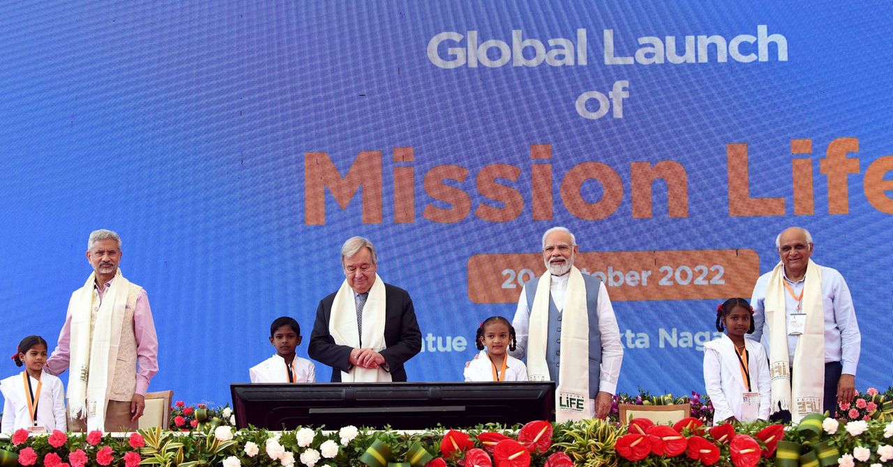 UN chief and Indian PM jointly launch climate action program