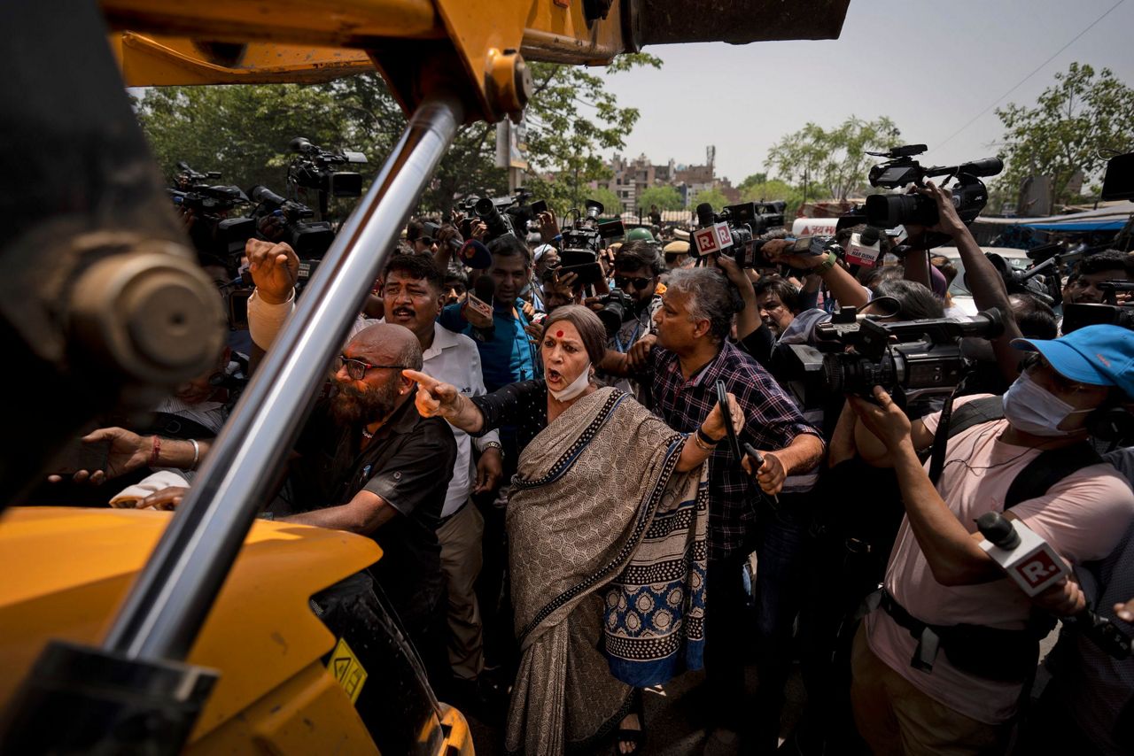 Shops demolished in Indian capital after communal violence