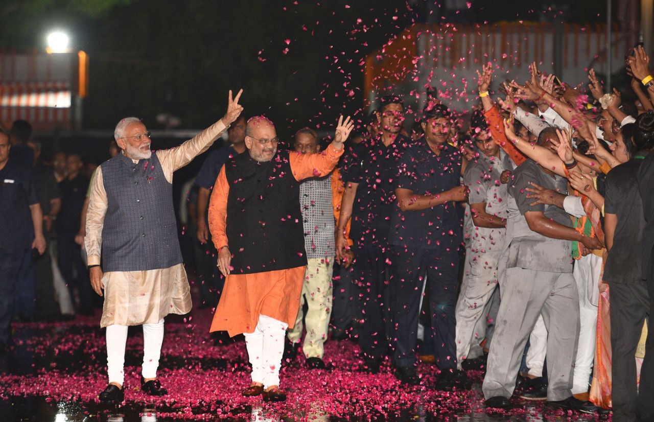 India's ruling party claims victory with wide lead in votes