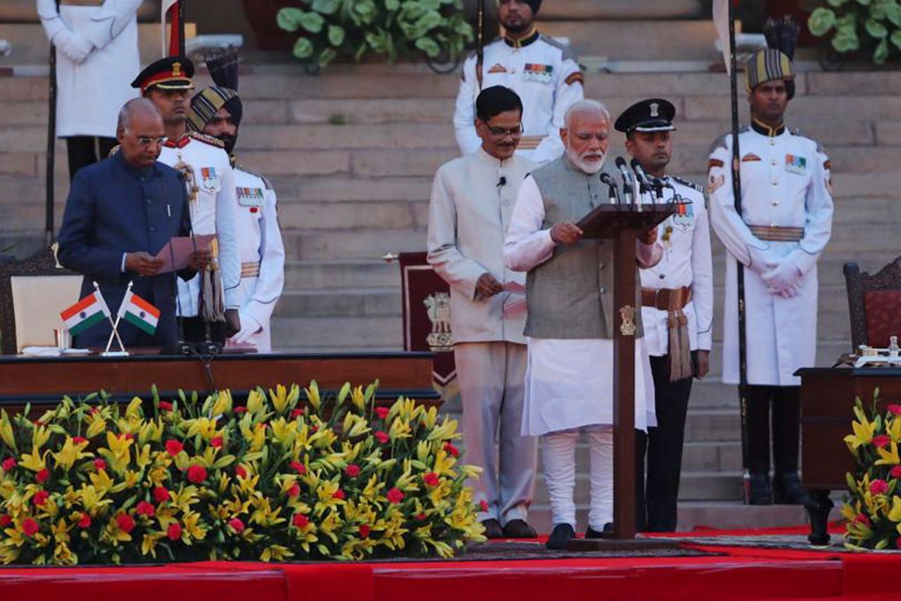 Modi sworn in for second term as Indian prime minister