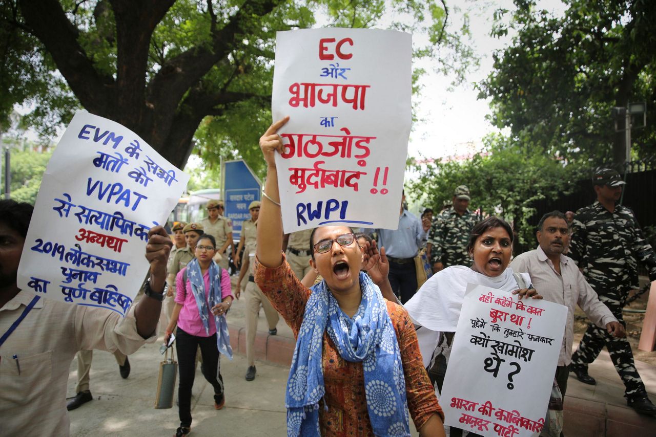 India's Election Commission rejects ballot tampering claims