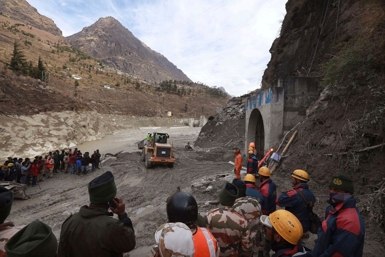 Rescuers look for survivors of Indian glacier flood disaster