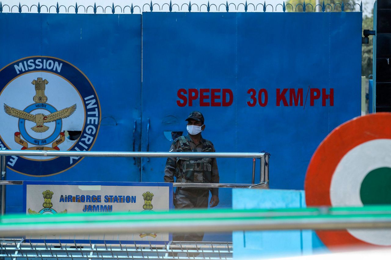 Indian police say bomb-laden drones strike Kashmir air base