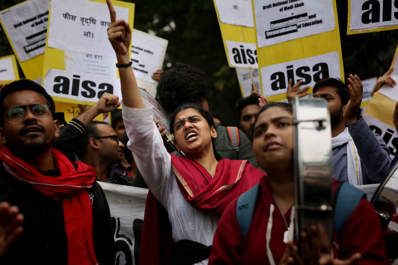 Indian students protest increased housing fees at university