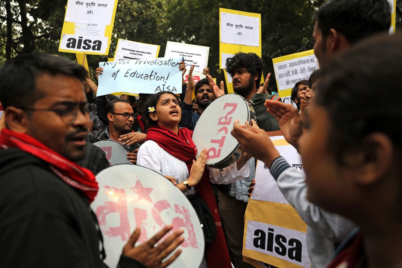 Indian students protest increased housing fees at university