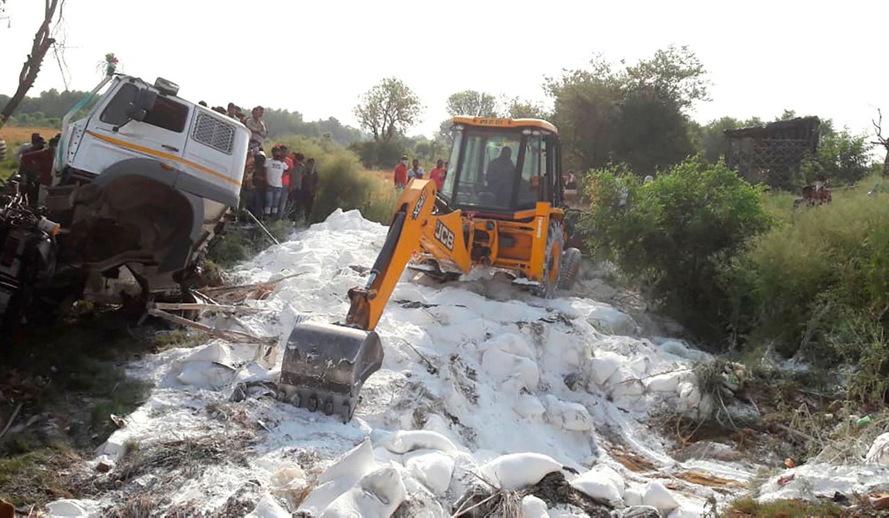 Truck collision on Indian highway kills 23 migrant workers