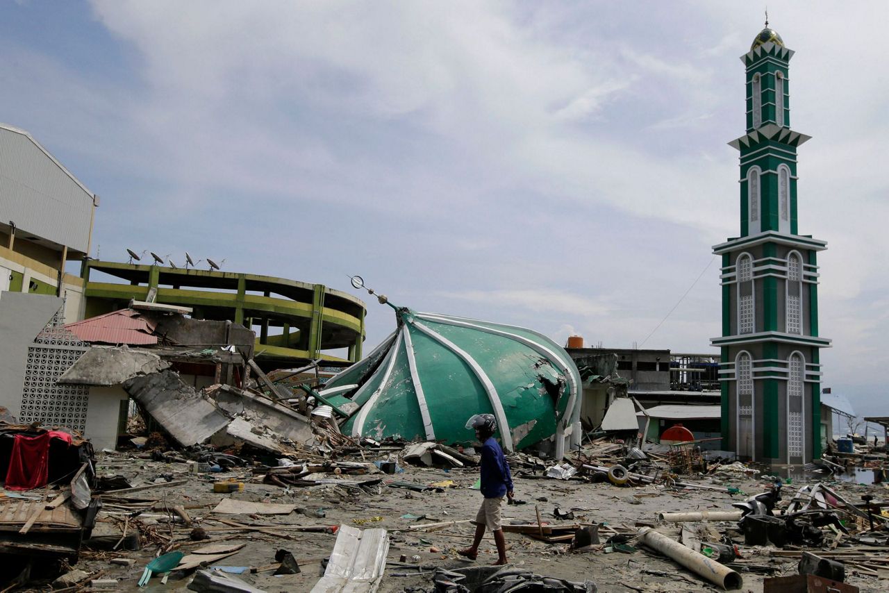 Little but uncertainty in Indonesian city hit by disasters