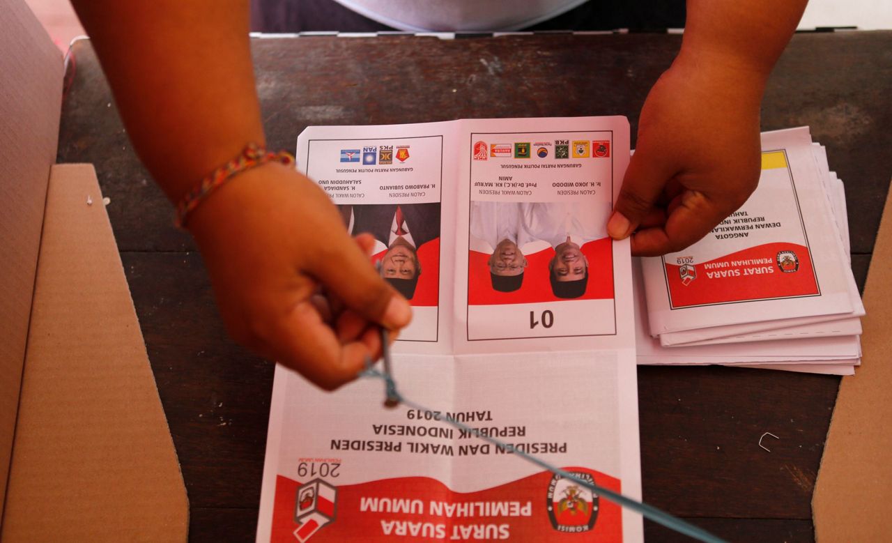 Voting underway in Indonesia presidential elections