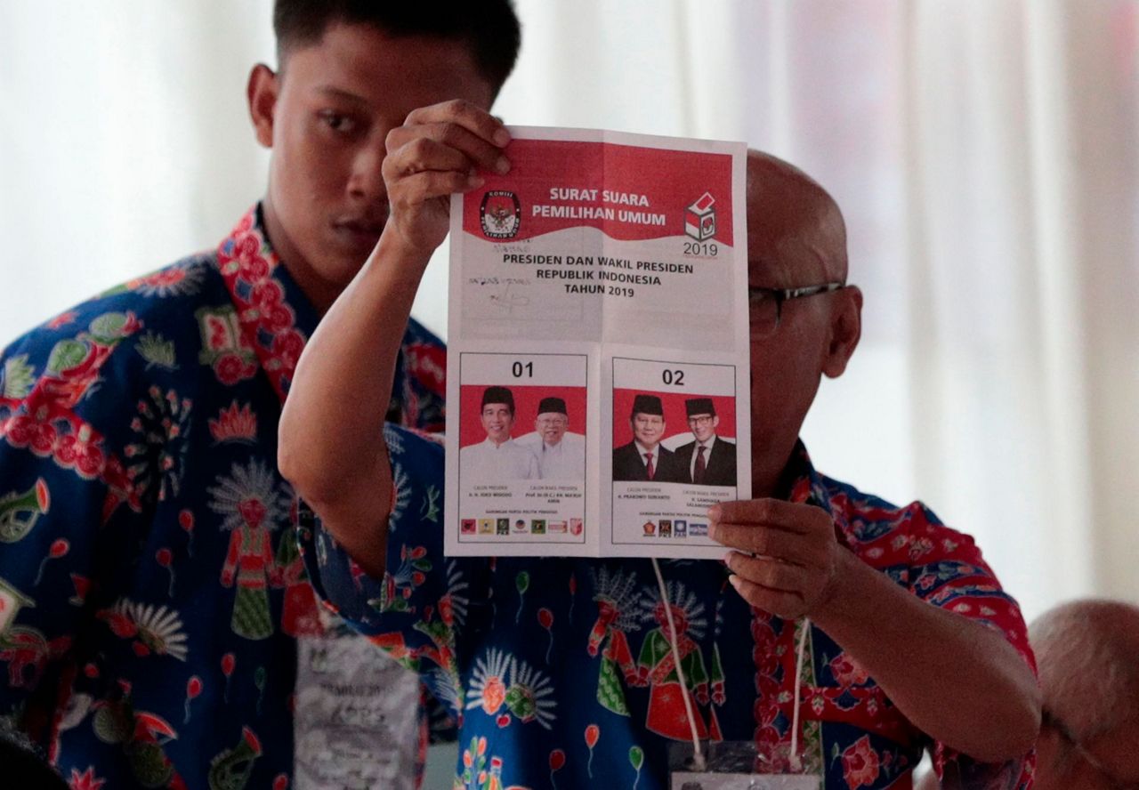 Voting underway in Indonesia presidential elections