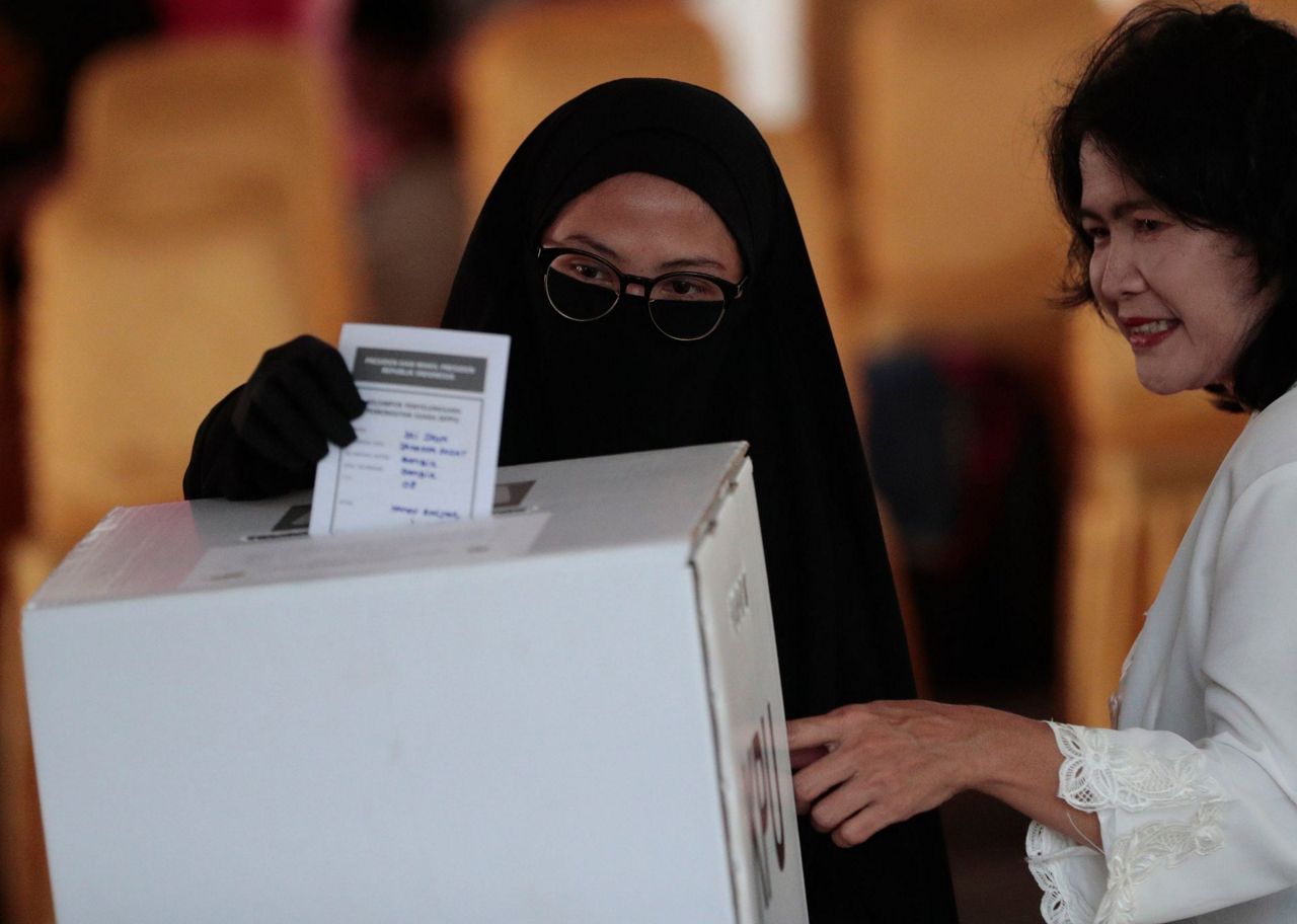 Voting underway in Indonesia presidential elections