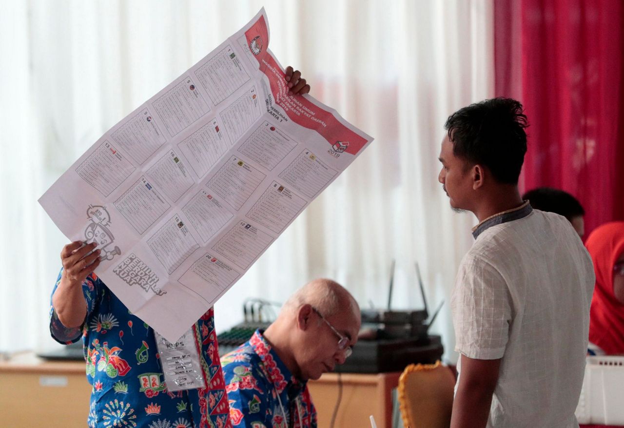 Voting underway in Indonesia presidential elections