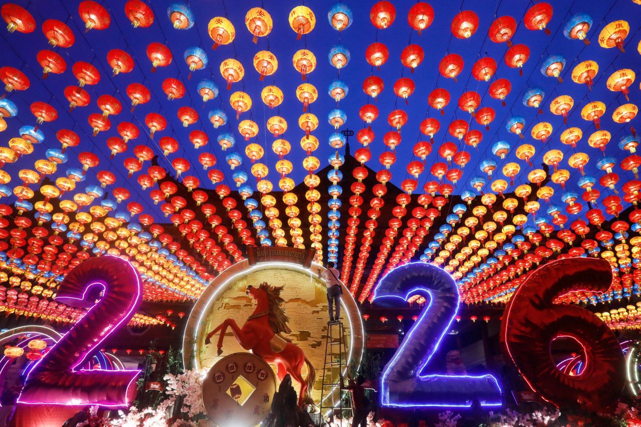 Lunar New Year prayers and festivities usher in the Year of the Horse