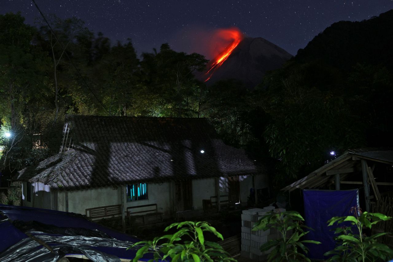 Lava streams from Indonesia's Mount Merapi in new eruption