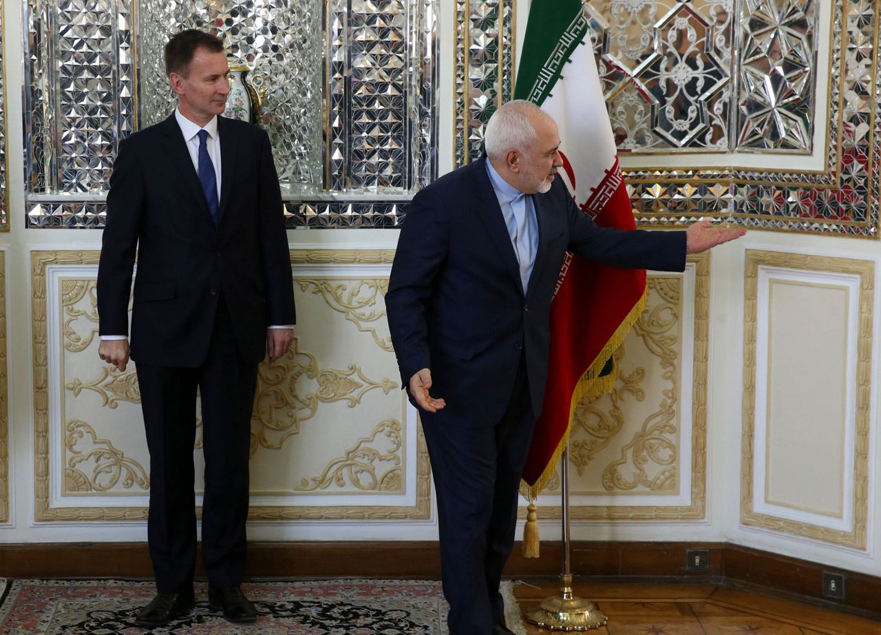 Britain's top diplomat in Iran as US oil sanctions back on