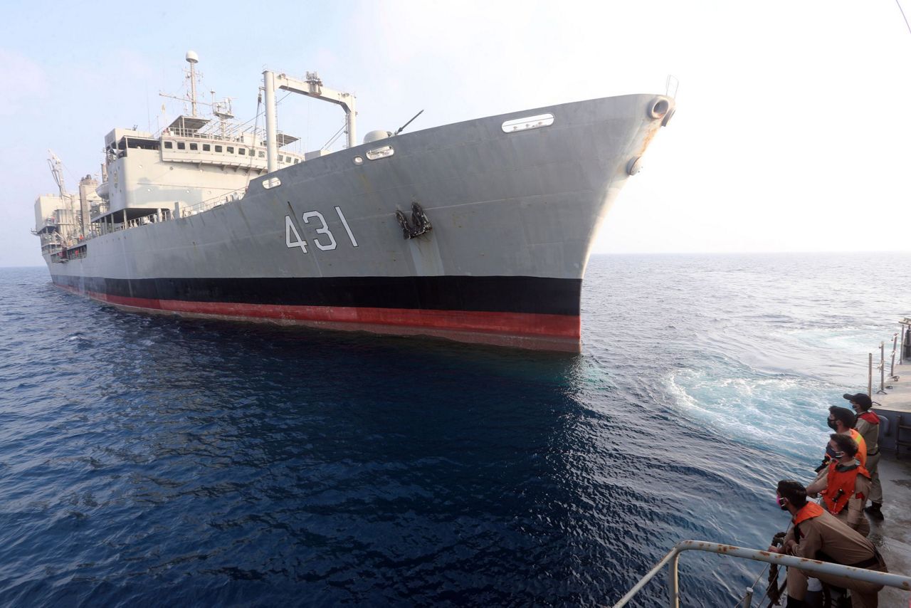 Fire strikes largest Iranian navy ship, forcing evacuation