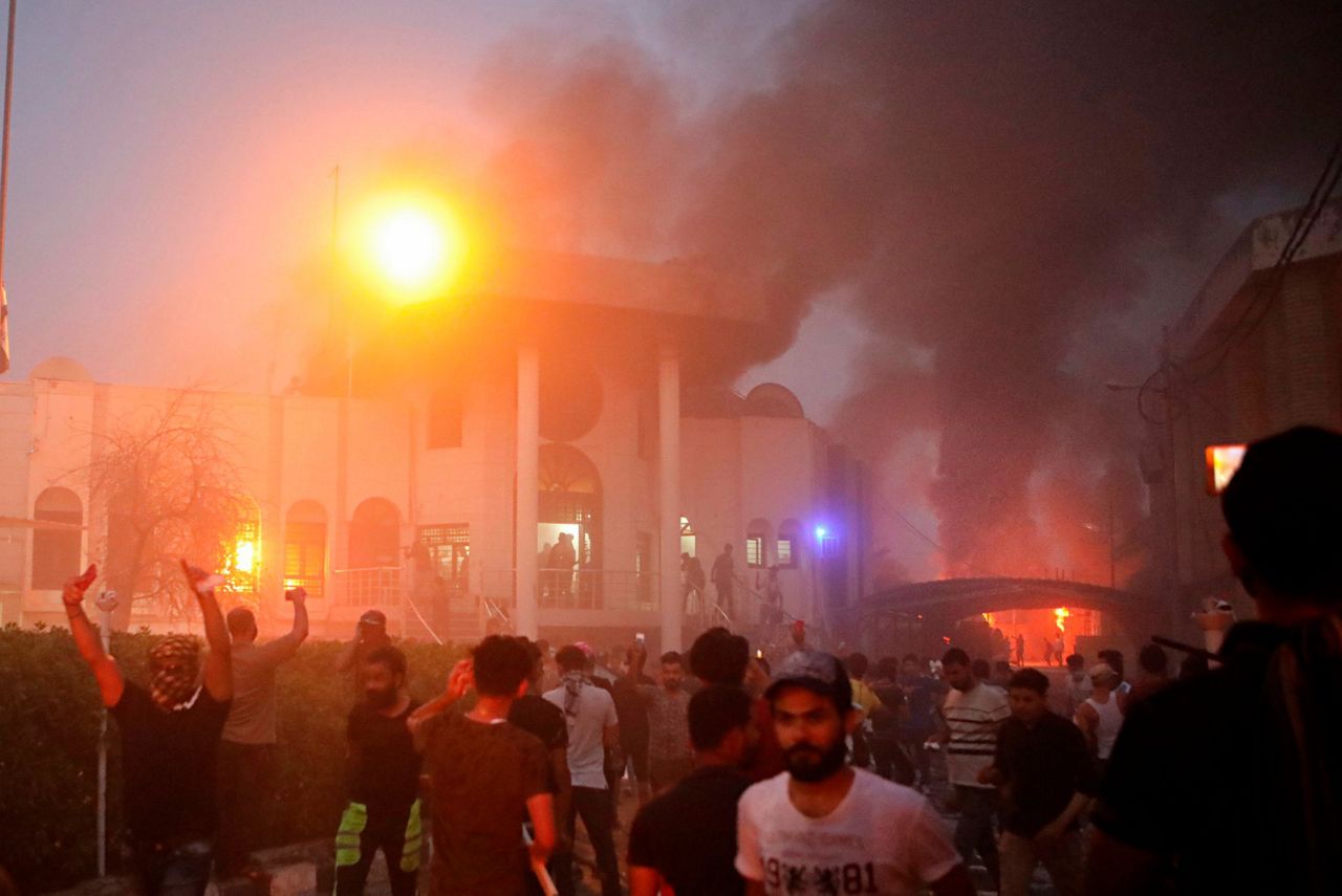 Tensions in Baghdad after mortar attack, violence in south