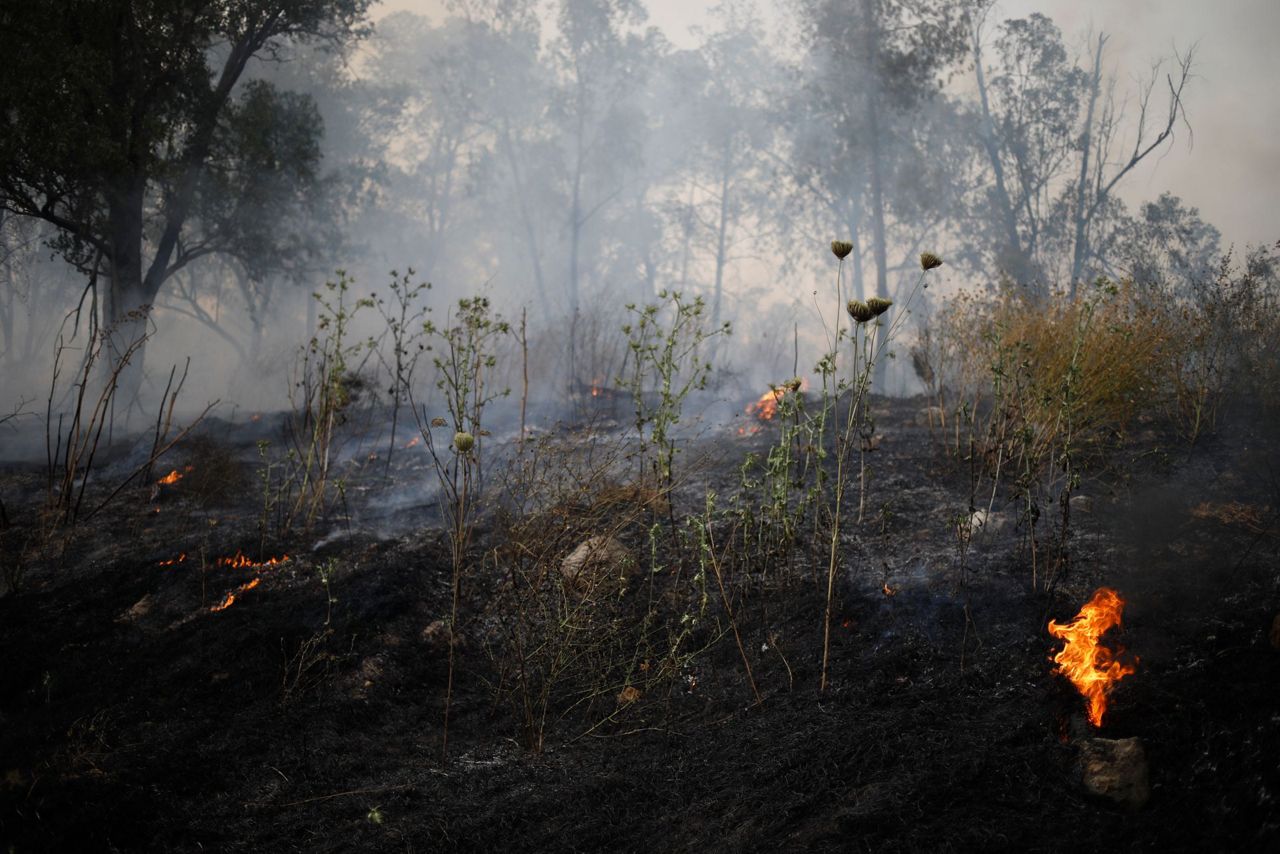 Wildfires sweep across Israel as heatwave grips region