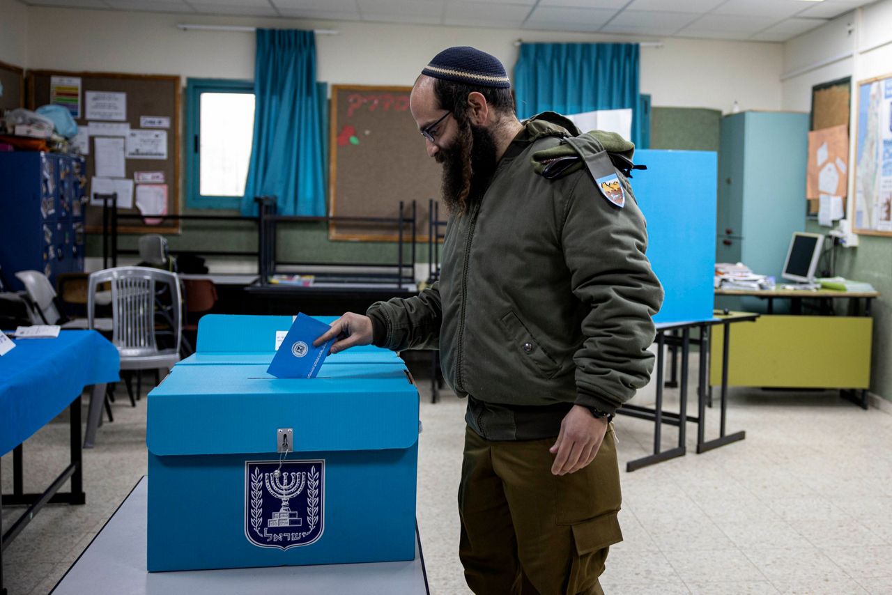 Israelis vote in 3rd election in a year focused on Netanyahu