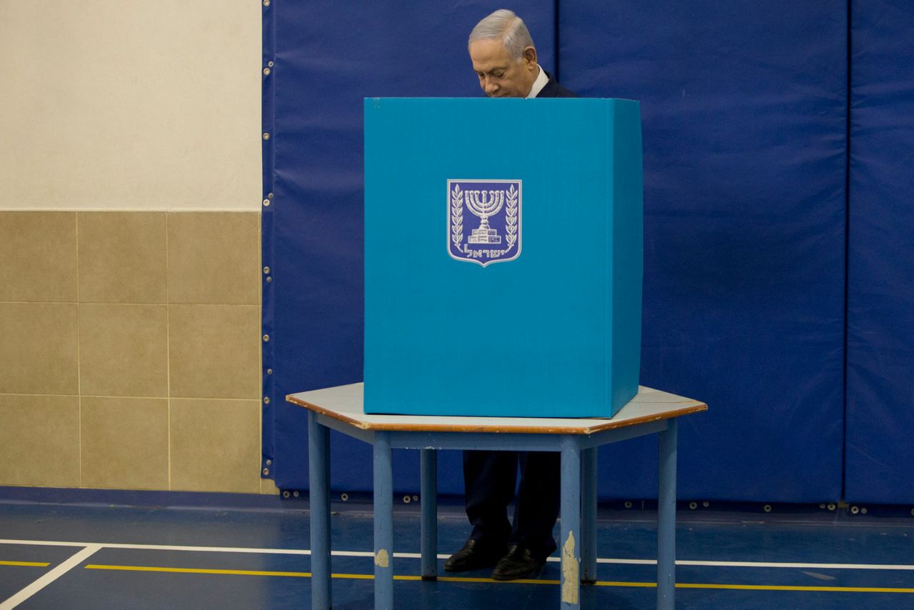 Israelis vote in election focused on longtime PM Netanyahu