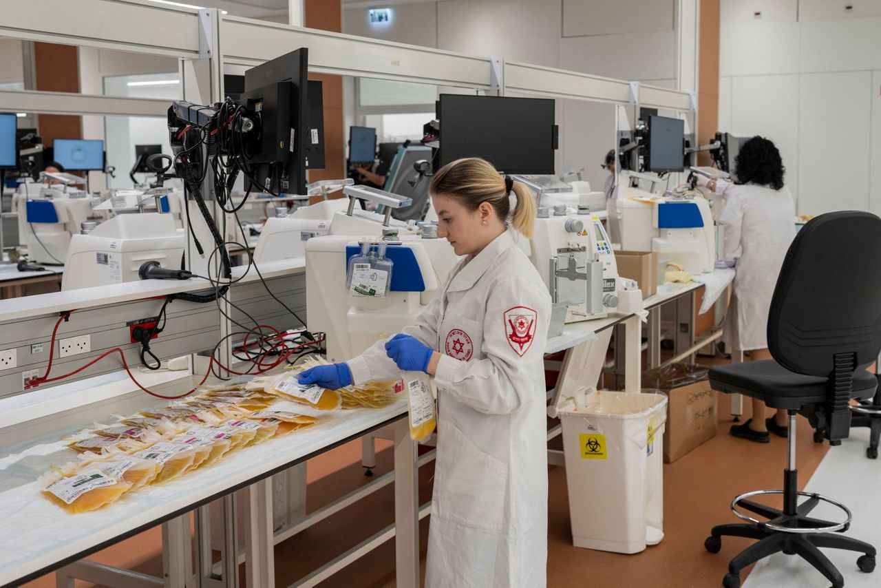 Israel's fortified underground blood bank processes unprecedented ...