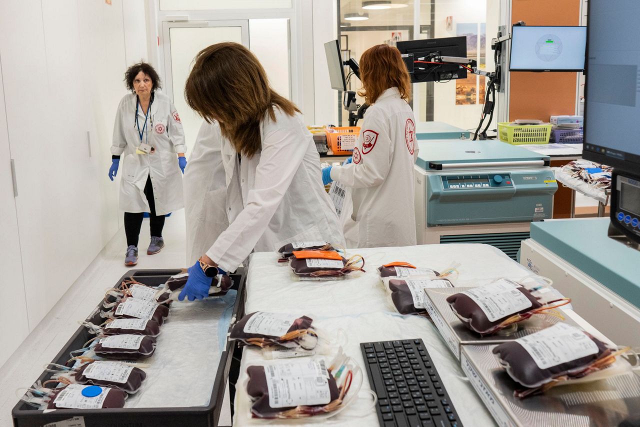 Israel's fortified underground blood bank processes unprecedented ...