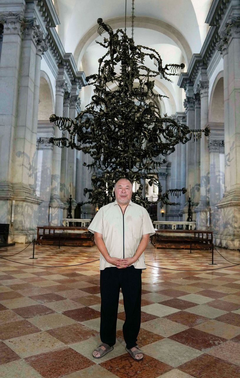 Artist Ai Weiwei warns against hubris in 'troublesome times'