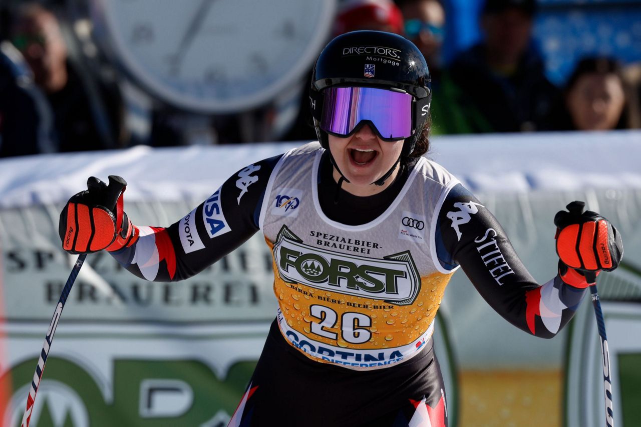 US skier Jacqueline Wiles finishes 2nd in Cortina downhill on the 2026 ...