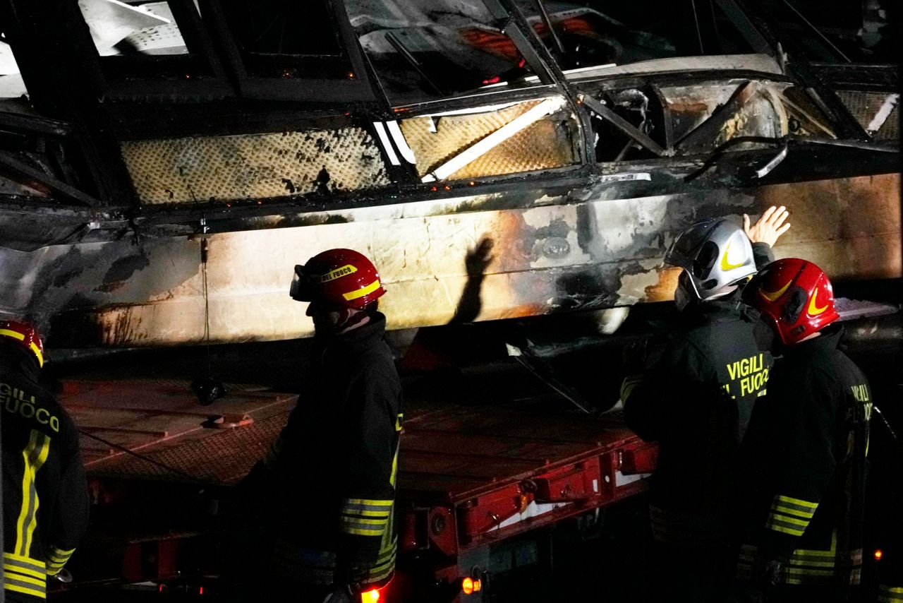 A bus crash in a Venice surburb kills at least 20 people
