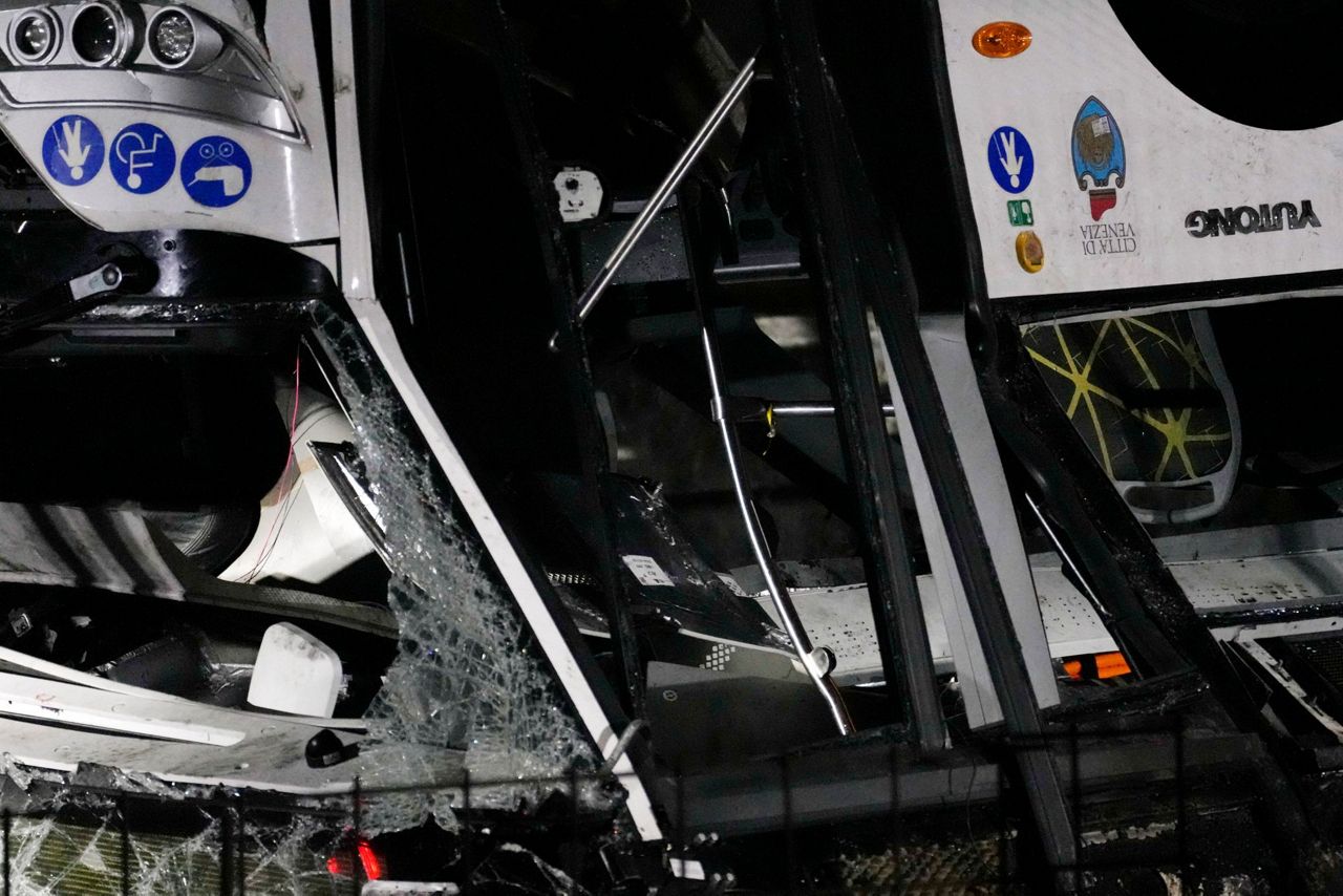 A bus crash in a Venice surburb kills at least 20 people