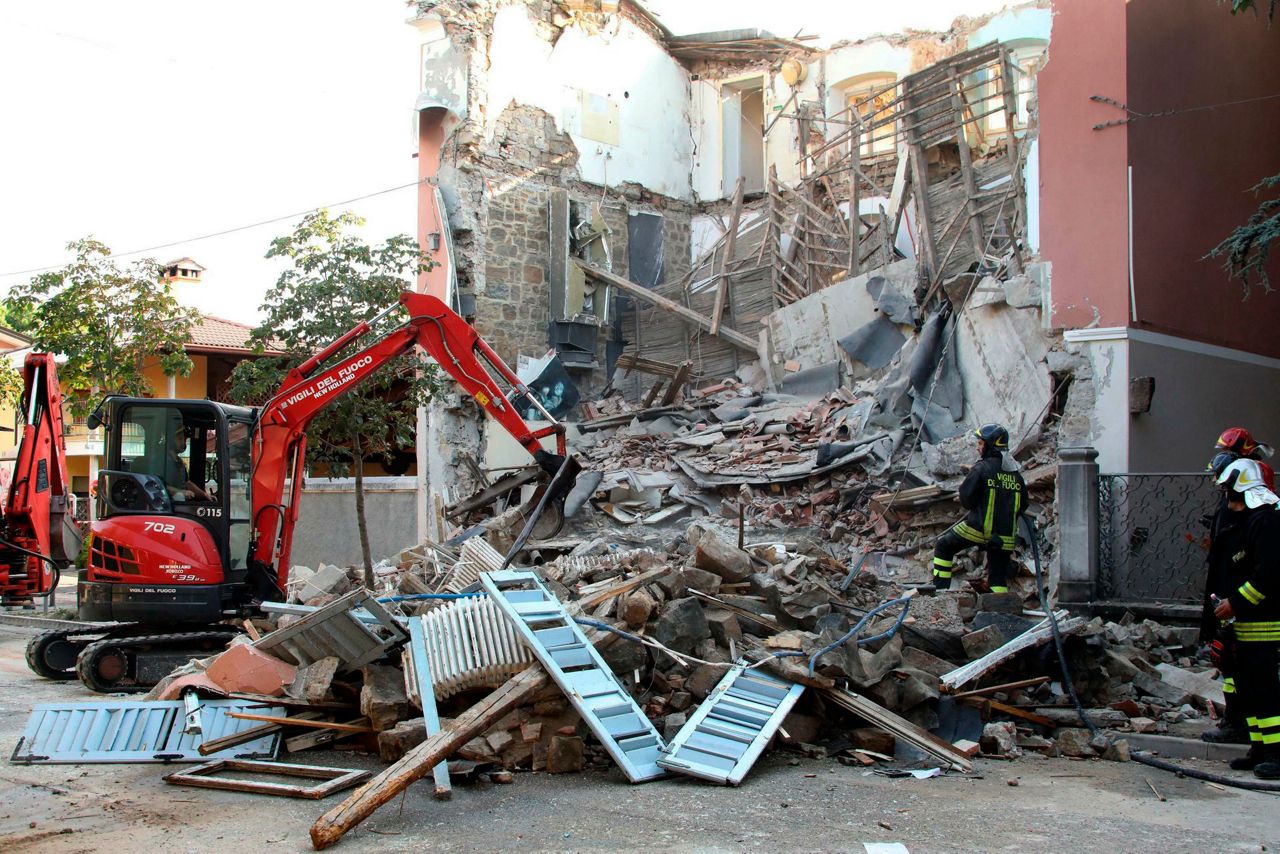 Italy: 3 killed in apparent gas explosion