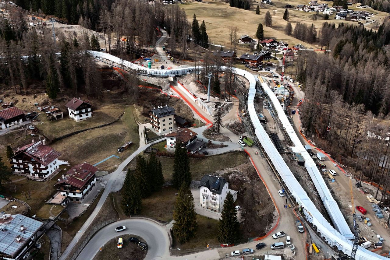 Testing begins at Cortina's controversial Olympic sliding track for ...