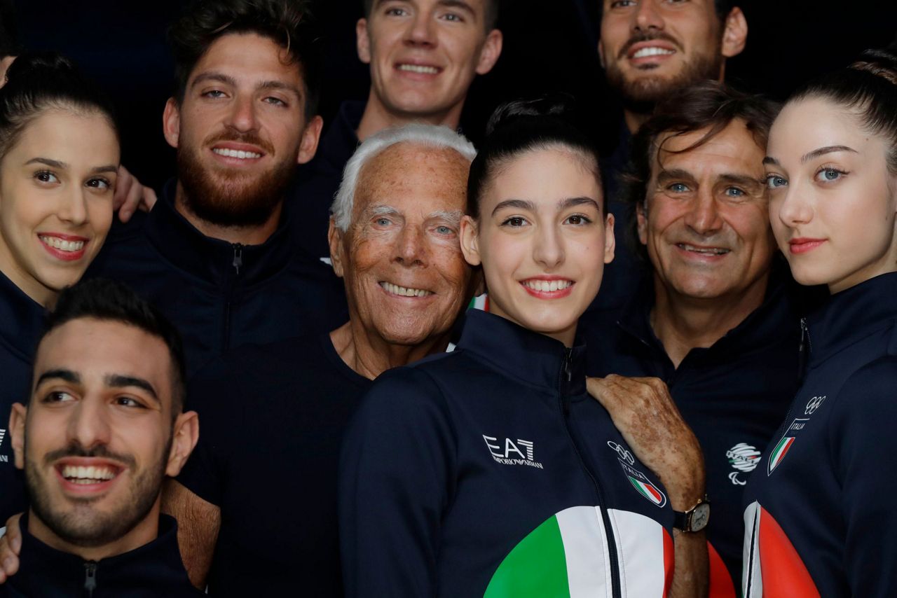 Armani unveils Italian Olympic team uniforms during MFW