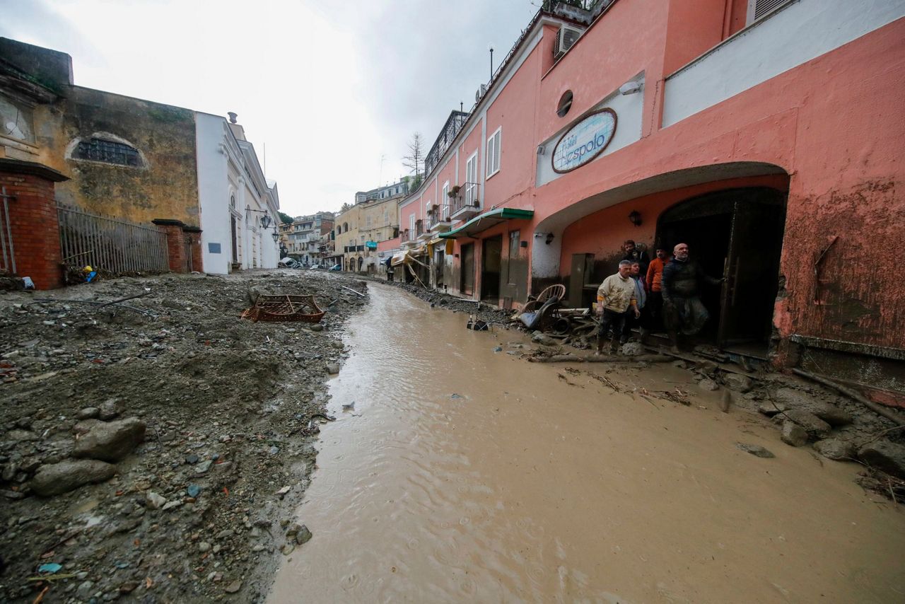 Reports: At least 8 dead in landslide on Italian island