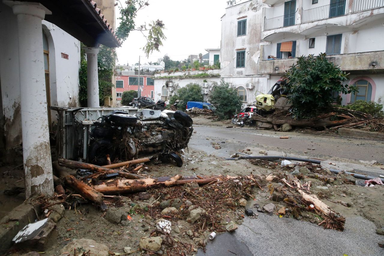 Reports: At least 8 dead in landslide on Italian island