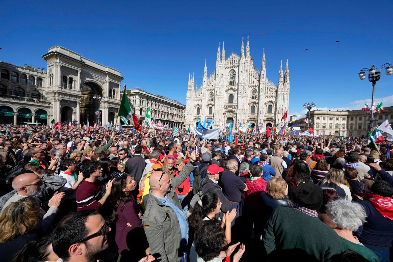 Italy's Meloni calls for unity on Liberation Day anniversary