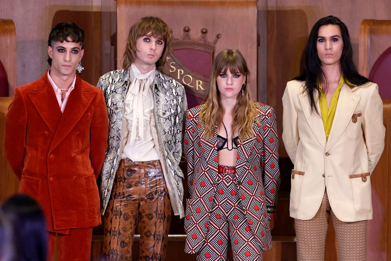 Italian rockers Maneskin enjoy blurring gender stereotypes