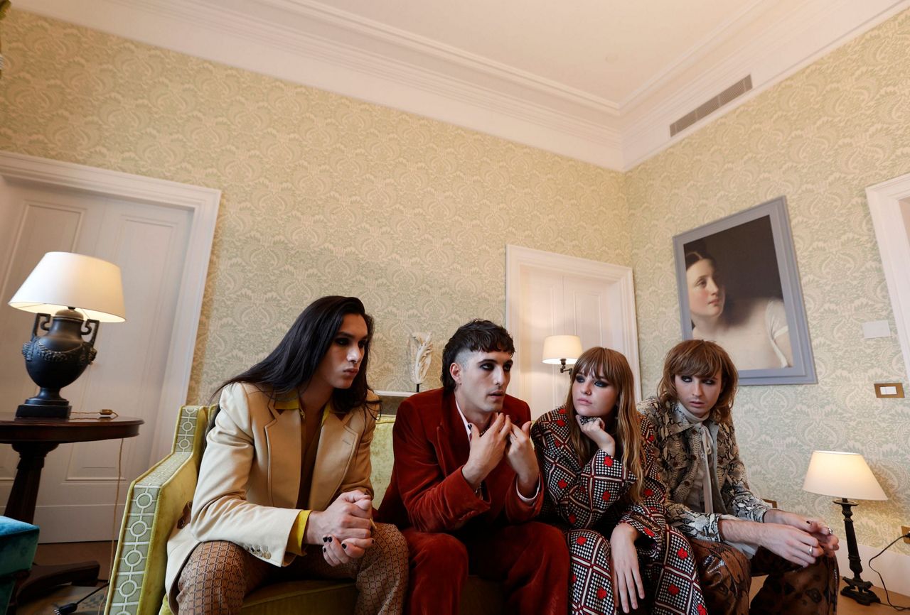 Italian rockers Maneskin enjoy blurring gender stereotypes