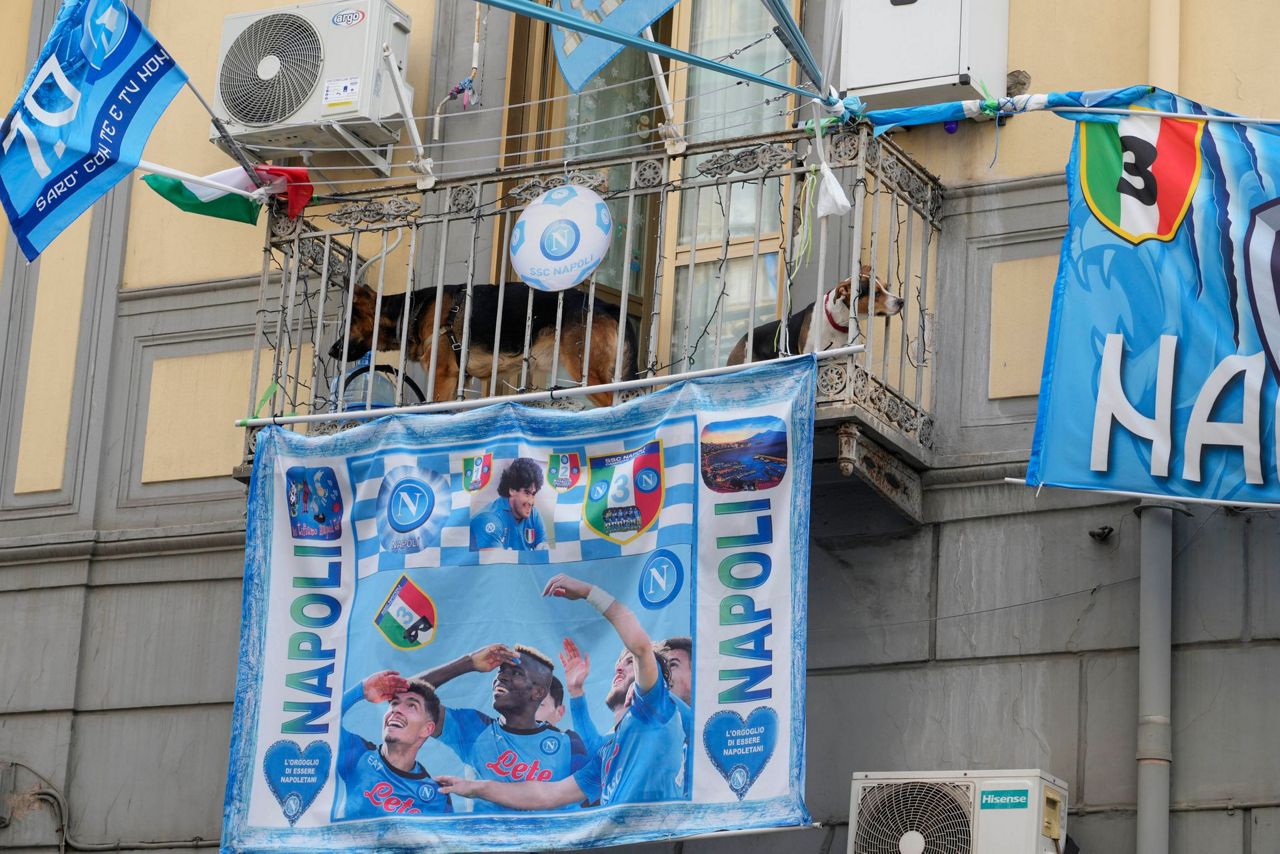 Napoli fans already celebrating in anticipation of title