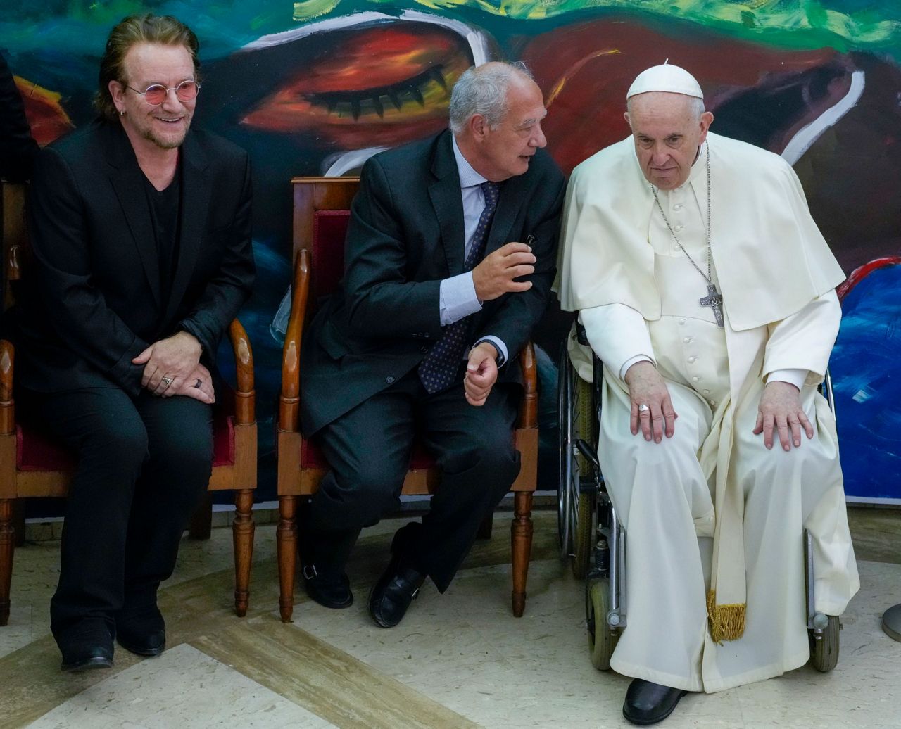 Bono cheers papal program for "inclusivity," educating girls