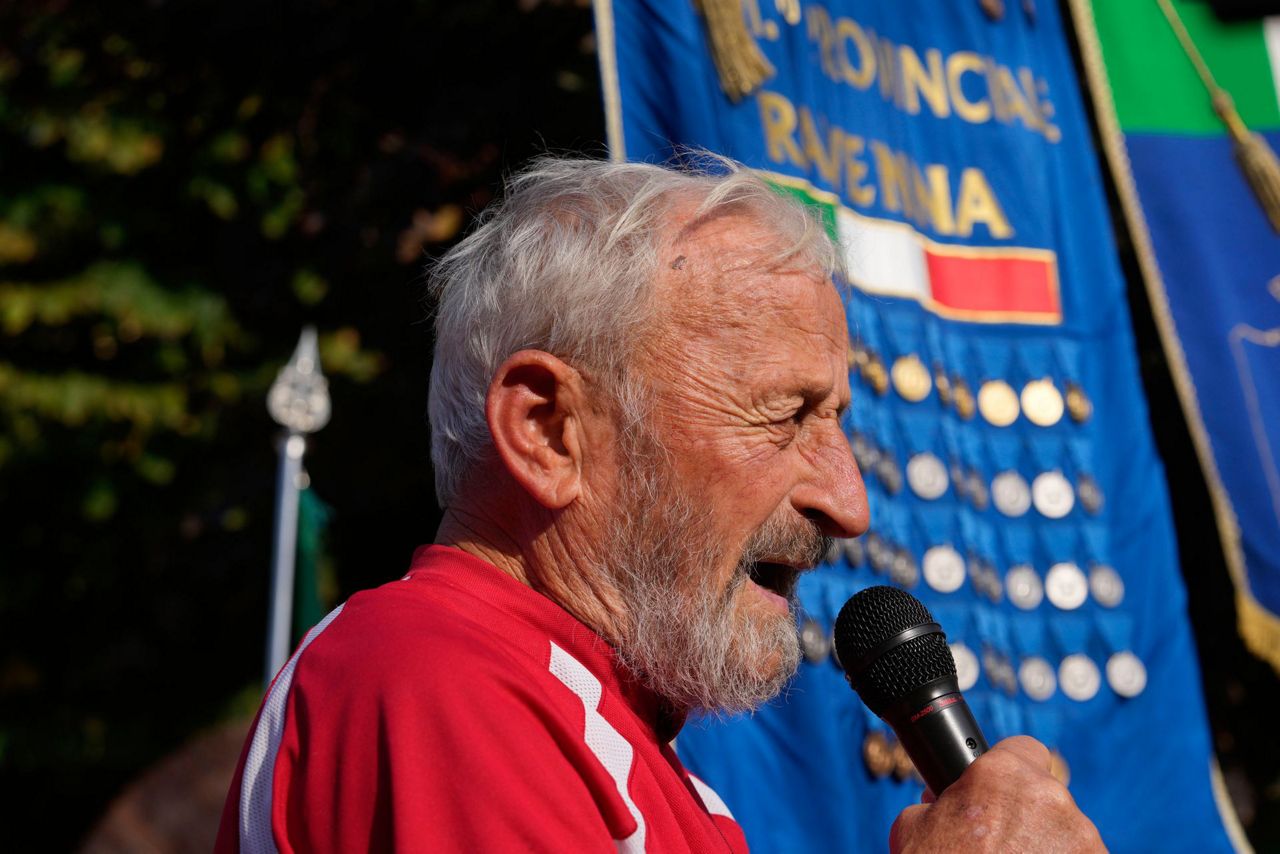 Hundreds of anti-fascists march in Mussolini's birthplace