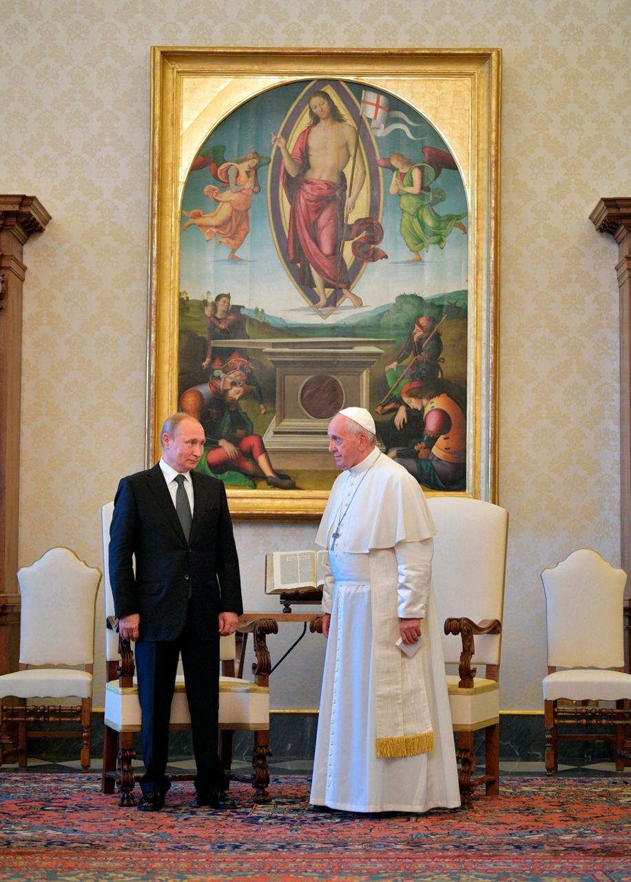 Putin to meet pope, Italian leaders on one-day visit to Rome